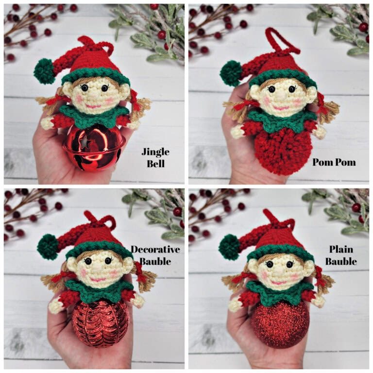 Crochet Nutcracker Jingle Bell Ornament - A Crocheted Simplicity