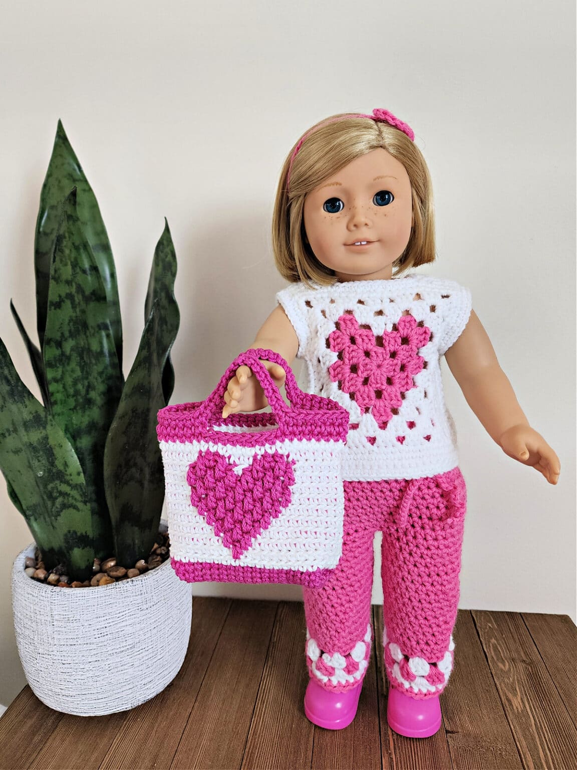 Crochet Doll Clothes - My Love 18" Doll Set - A Crocheted Simplicity