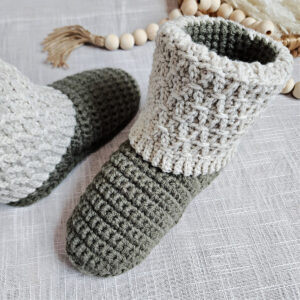 Fireside Crochet Slipper Boots Free Pattern - A Crocheted Simplicity